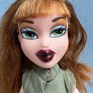 Bratz | Toys | Bratz Meygan Xpress It Doll Red Hair Olive Green Dress ...